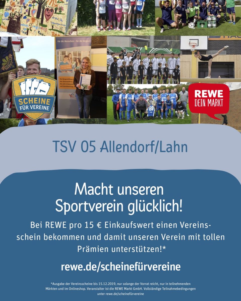 Mit Eurem Einkauf den TSV 05 Allendorf/Lahn belohnen! – TSV 05 ...